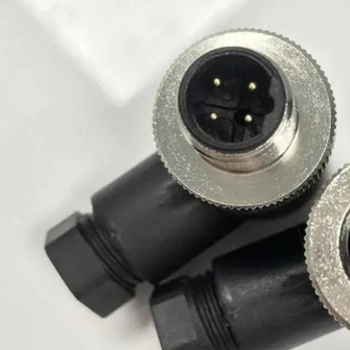 Jual CONNECTOR SENSOR M12 4PIN MODEL L CONECTOR MALE 4PIN M12 SENSOR ...