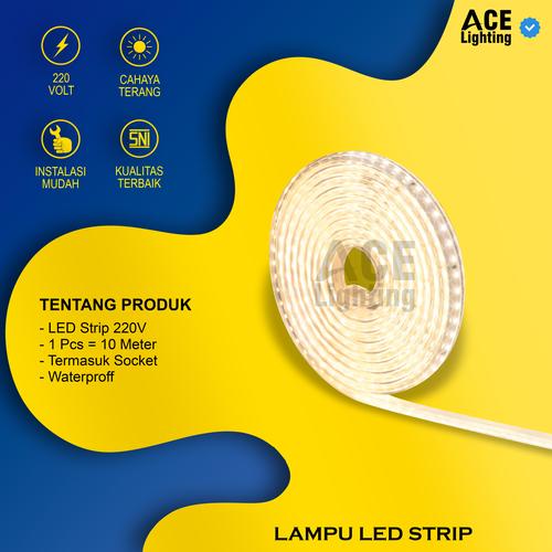 Jual Lampu led strip selang flexible outdoor indoor meteran - Ice Blue ...