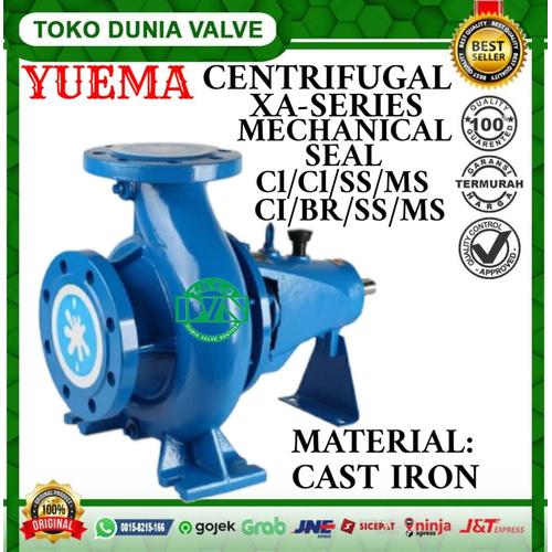 Jual CENTRIFUGAL PUMP YUEMA XA 80-26 CAST IRON - MECHANICAL SEAL - CI ...