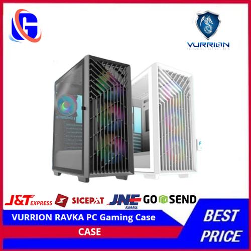 Jual VURRION RAVKA PC Gaming Case | Casing M-ATX - Black - Putih - Kota ...
