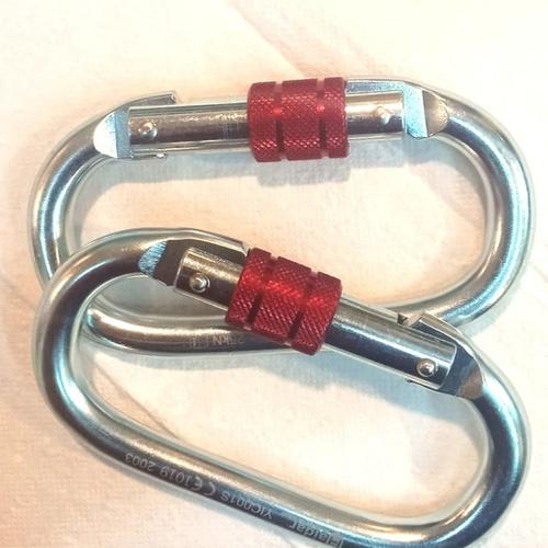 Jual Carabiner Pro Oval Screw Baja EN362 25 KN Safety Harness - Jakarta ...