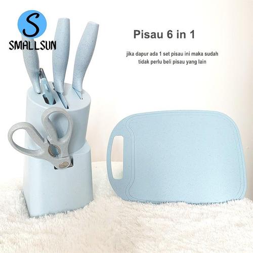 Jual Pisau Set 5 in 1 Kerami/pisau set dapur/pisau potong+tempat pisau ...