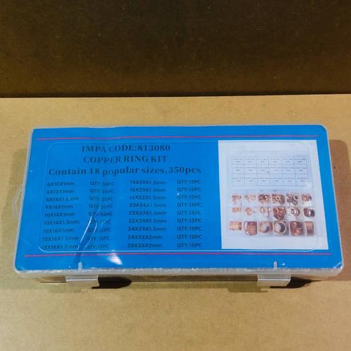 Jual Copper Washer IMPA 813080 Ring Tembaga Copper Ring Kit 350 Pcs ...