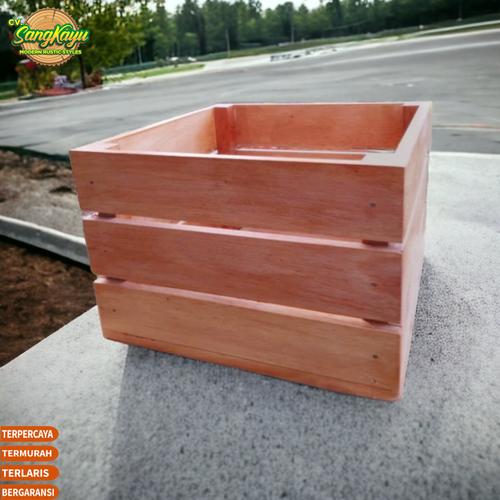 Jual Wooden Crate 30x30x20 cm wood box kotak kayu peti kayu dekorasi ...