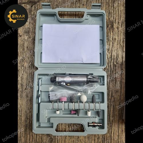 Jual AIR DIE GRINDER KIT 16PCS/SET MESIN GERINDA ANGIN MINI BOR SET ...