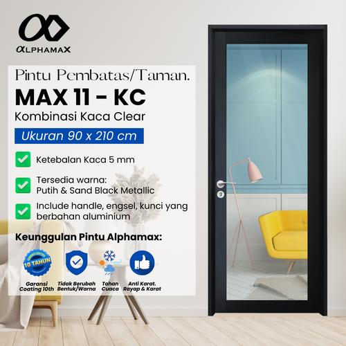Promo ALPHAMAX Max 11-KC Pintu Kantor Pintu Kaca Clear Aluminium 80 x 200 cm - Putih, Buka Kanan ...