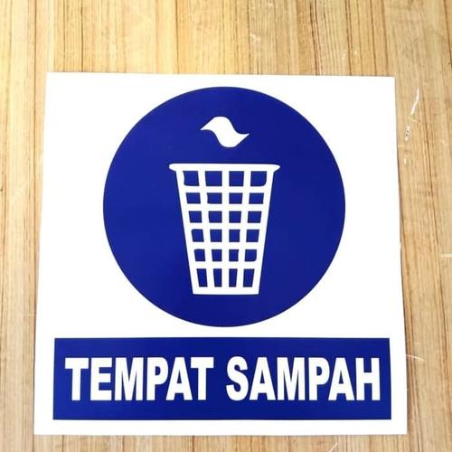 Jual SIGN STICKER TEMPAT SAMPAH UK 20X20CM K3 RAMBU SAFETY - Jakarta ...