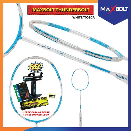 Promo New Color MAXBOLT Thunderbolt Raket Badminton Original - WHITE ...