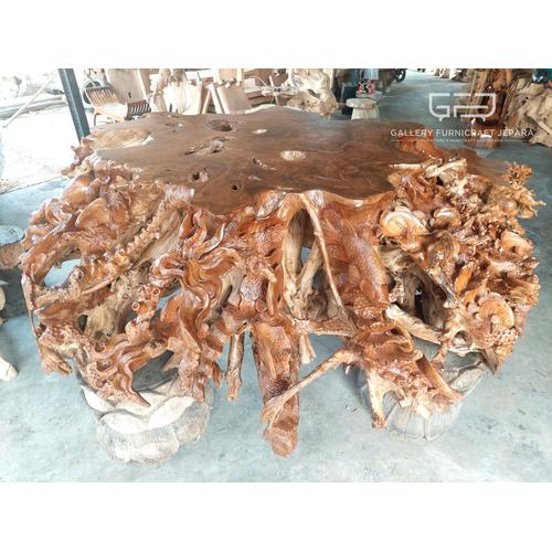 Jual Meja Akar Jati Relief Biota Laut 250cm Solid - Kab. Jepara ...