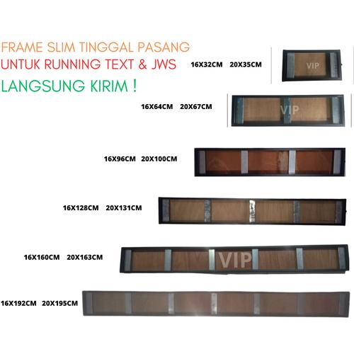 Jual frame running text fq5515 pabrikan 1 / 2 / 3 / 4 /5 / 6 panel - 1 ...
