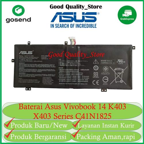 Jual Baterai Asus Vivobook 14 K403 K403FA X403 X403FA C41N1825 Original - Jakarta Pusat - Good ...