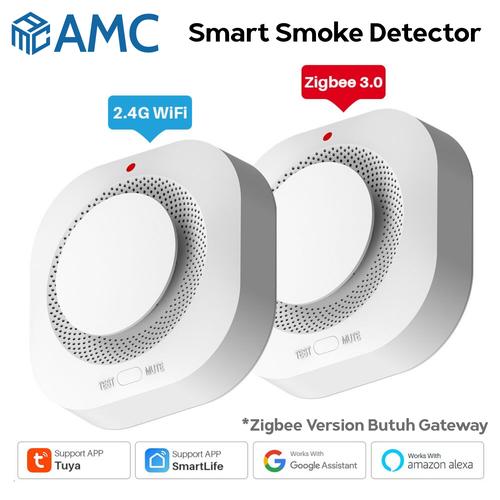 Jual AMC WiFi / Zigbee Smoke Detector Deteksi Asap Alarm Tuya Smart ...