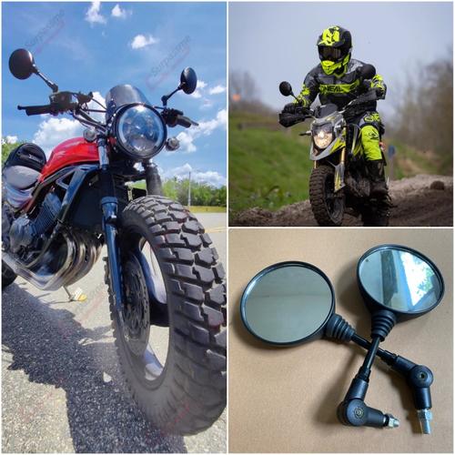 Jual Spion motor custom unik model bulat retro clssic dual sport ...