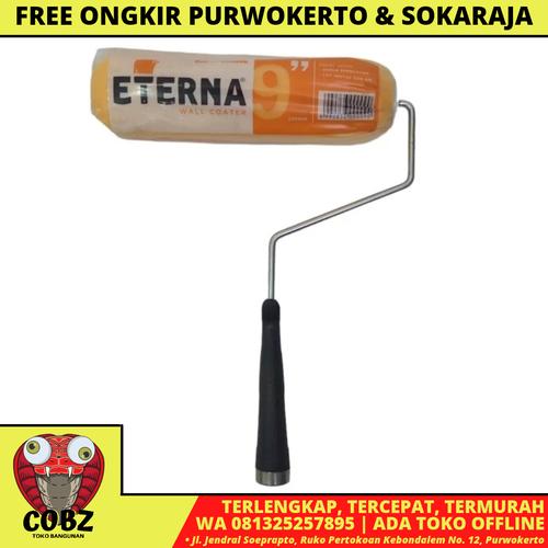 Jual 9 IN / ETERNA Kuas Busa Roll Cat Tembok Kayu Besi Besar + Gagang ...
