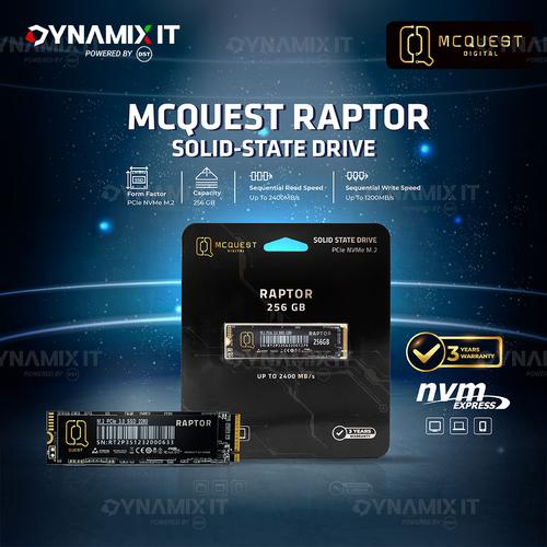 Jual MCQUEST SSD M.2 NVMe RAPTOR 256GB PCI-E Gen.3x4 - Kota Surabaya ...