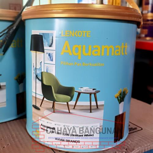Jual LENKOTE Aquamatt 5 Kg 5Kg Galon Cat Tembok Premium Wangi Harum ...