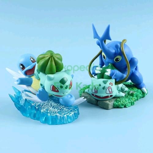 Jual action figure pokemon set 2 pikachu togepi squirtle bulbasaur ...