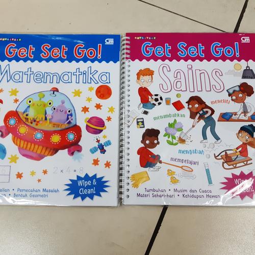 Jual Buku Anak Get Set Go! Matematika / Sains (Wipe & Clean) - Miles ...