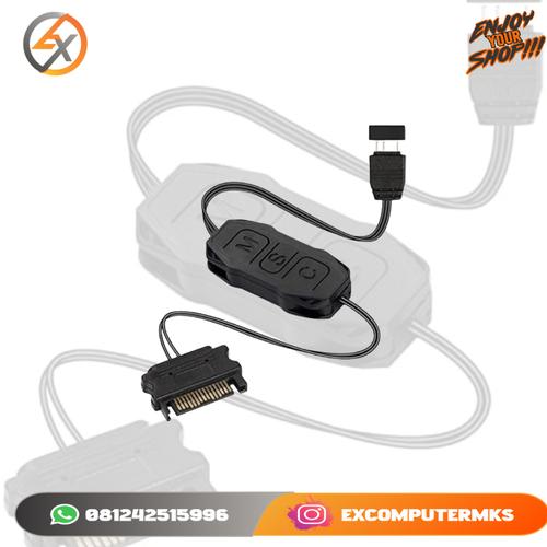 Jual COOLMOON ARGB controller 5V 3 pin POWER SATA mini RGB controller ...