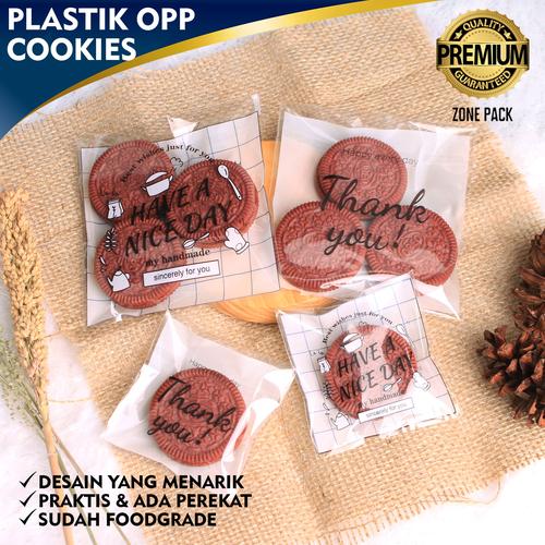 Promo [ISI 100 PCS] Plastik Kemasan Opp Cookies|Plastik OPP Nastar Zone ...
