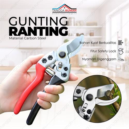 Jual Gunting Pruning Florist Ranting Dahan Tanaman Rotan Stainless ...