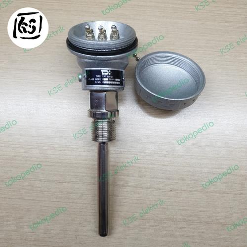 Jual Thermocouple sensor panas PT100(10 × 80mm) drat 1/2" - Jakarta ...