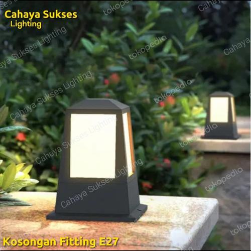 Jual Lampu Taman/Pagar Fitting E27 Ulir || Body Hitam - Jakarta Barat ...