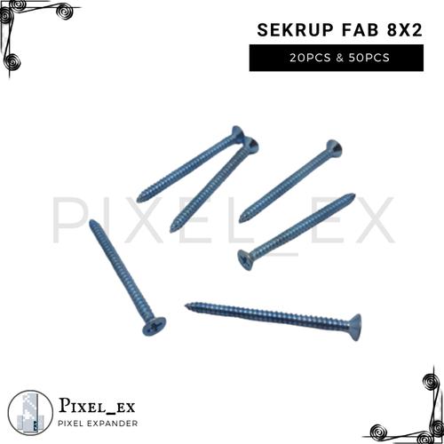 Jual Skrup Sekrup Kayu Self Tapping Screw Expander FAB 8x2 - 8x2(20pcs ...