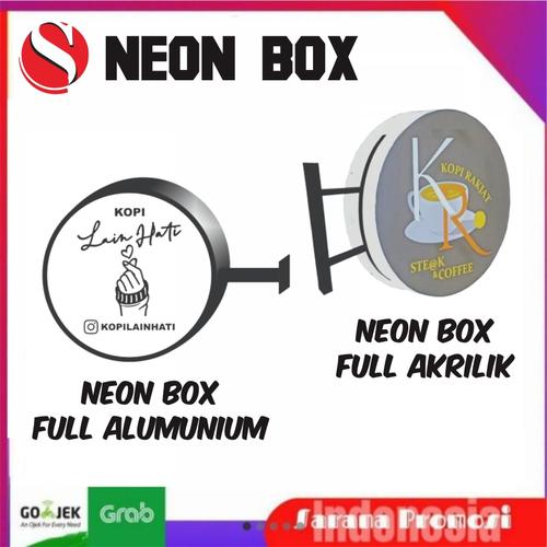 Jual Neon Box Bulat / Neon Box Custom / Kotak / Acrylic LED Indoor ...