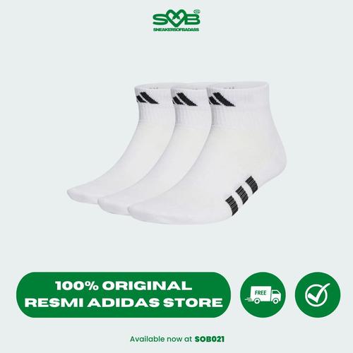 Jual Kaos Kaki Adidas Performance Light Mid Socks 3-Pairs White ...