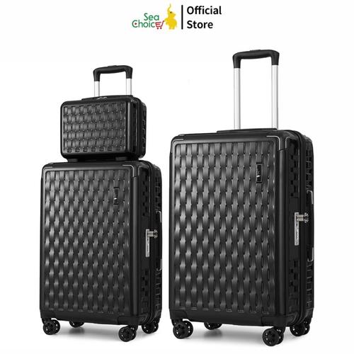 Promo Sea Choice Koper 13+20/24" PC Hardcase Tekstur Tenun TSA Bagasi ...