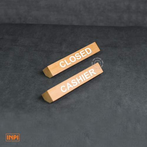 Jual sign cashier - desk sign- penanda meja kasir - cashier - closed ...