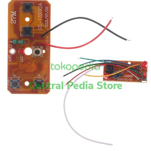 Jual Ready Papan Sirkuit PCB Transmitter Receiver 4CH 27MHz Untuk RC ...