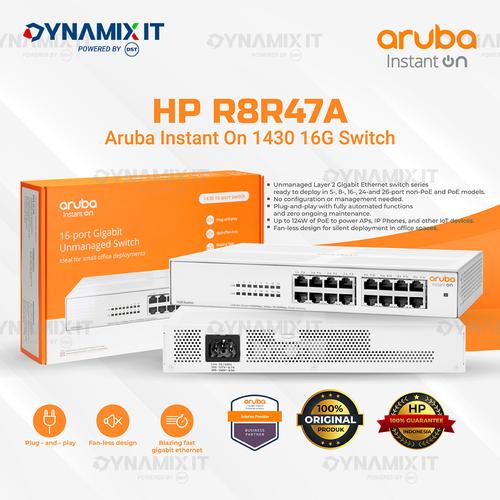 Promo HP R8R47A Aruba Instant On 1430-16G 16 Port Gigabit Unmanaged ...