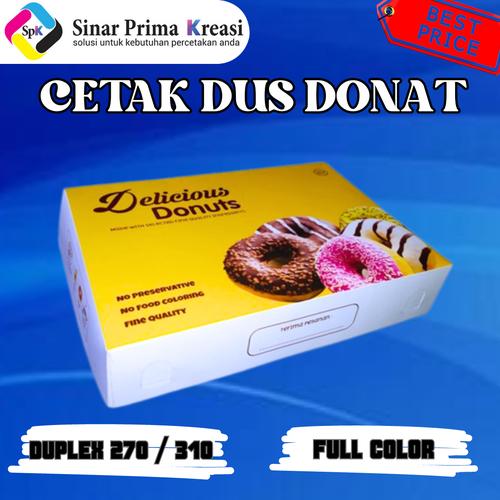Jual Cetak Custom Dus Donat ISI 6/BOX KUE ROTI/KOTAK KUE/KEMASAN FOOD ...