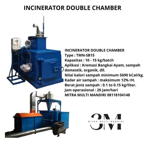 Jual INCINERATOR PEMBAKAR SAMPAH DOUBLE CHAMBER WETT SCRUBBER - Kab ...