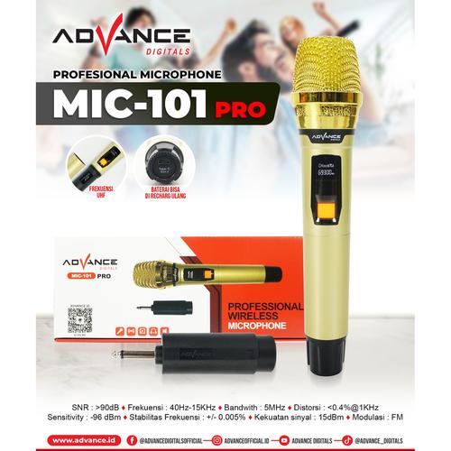 Promo Microphone Advance MIC-101 PRO Profesional Mic Wireless - Jakarta ...