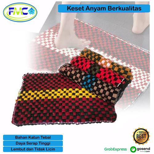 Jual Keset Kamar Mandi Serap Air Rajut Tebal Lap Kain Kaki Anti Slip WC ...