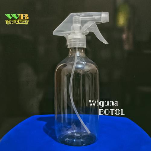 Jual Botol Spray 500 ML Clear / Botol Pet 500ml Mada Spray Kispray ...