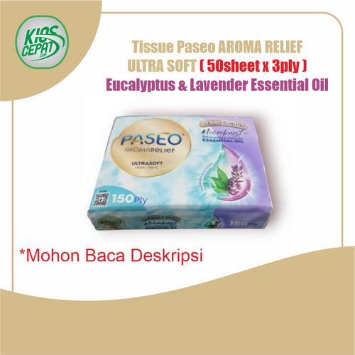 Jual Tissue PASEO AROMA RELIEF ULTRA SOFT 150ply (50Sheet x 3Ply ...