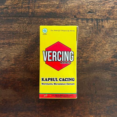 Jual Vercing Kapsul Cacing Obat Tipes Tifus Botol Isi 15 Kapsul - Jakarta Barat - AptMario ...