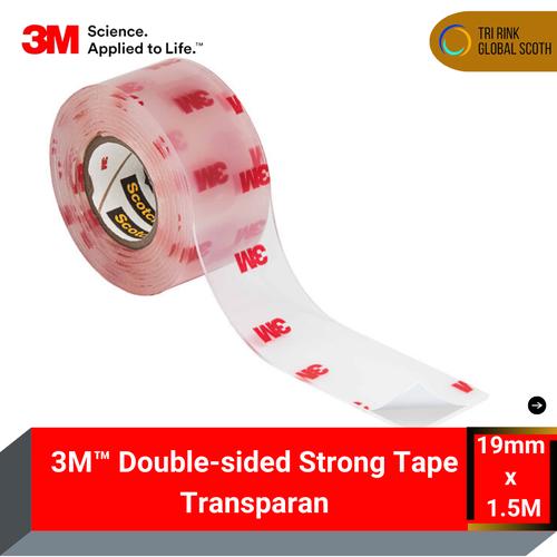 Promo Double Tape Strong Merk 3M Mounting Tape Transparent - Kab ...