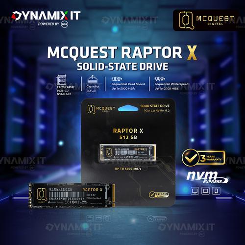 Jual MCQUEST SSD M.2 NVMe RAPTOR X 512GB - Kota Surabaya - Dynamix IT ...