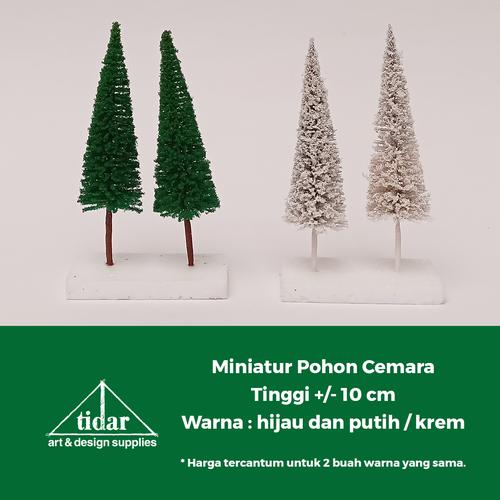 Jual Miniatur Pohon Cemara / Maket Pohon Pinus MH Tinggi 10 cm - Putih ...