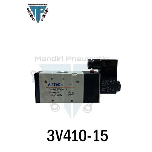 Jual Solenoid Valve Pneumatic AIRTAC 3V410-15 - AC220 - DC225 - Jakarta Barat - mandiri ...
