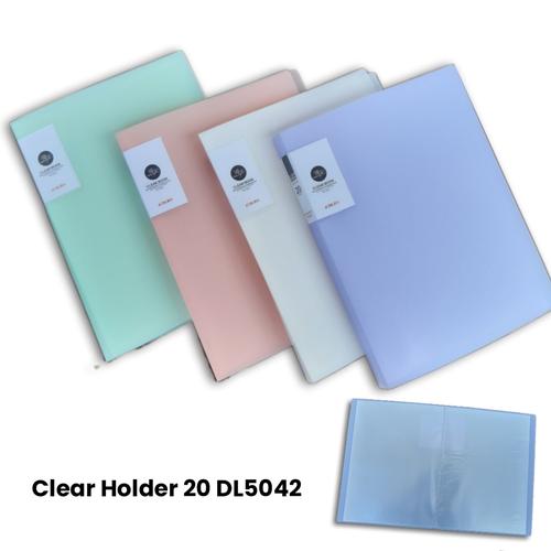 Jual Map Dokumen Clear Holder A4 Soft Color Pastel isi 20 Display Book ...