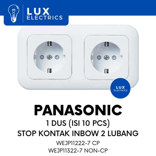 Jual 1 Dus isi 10 Stop Kontak Inbow 2 Lubang PANASONIC Wide Series ...
