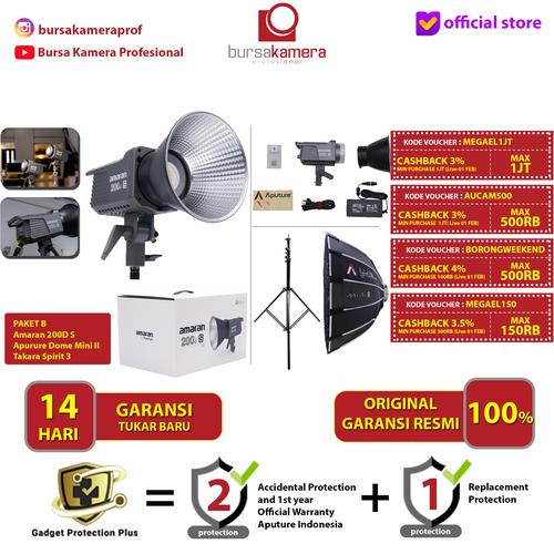 Promo Aputure Amaran COB 200d S Daylight LED Monolight 200DS 200 DS RESMI - Paket A Unit Cicil 0 ...