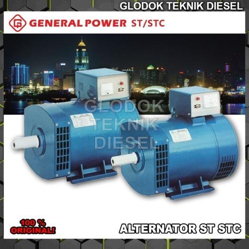 Jual Alternator Dinamo Pembangkit Listrik STC ST 15 KW Tembaga 3 1 Phase - STC 15 - Kota ...