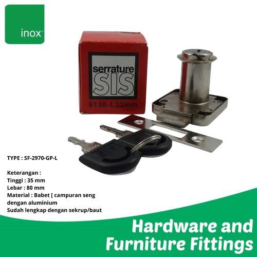Jual Kunci Laci / Kunci Lemari / Kunci Meja kerja / Drawer Lock SIS ...